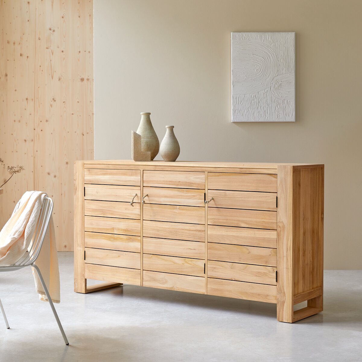 Minimalys teak sideboard - Solid wood sideboards sale - Tikamoon