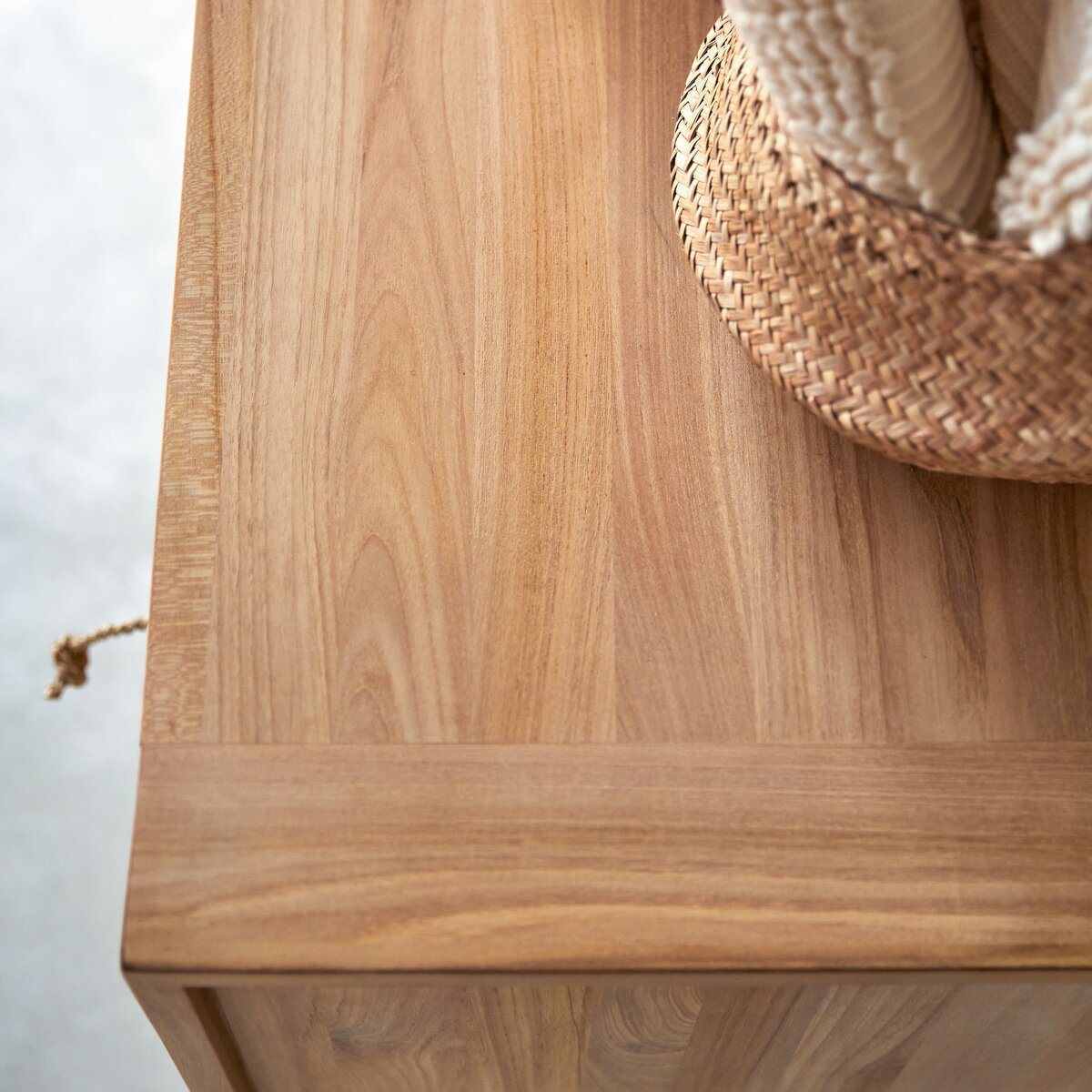 Teak chest of drawers - Minimalys chest of two drawers - Tikamoon