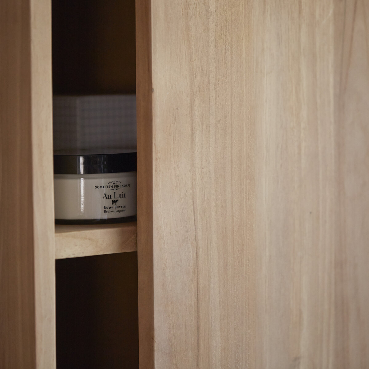 Teak bathroom column - Typo bathroom storage column sale at - Tikamoon