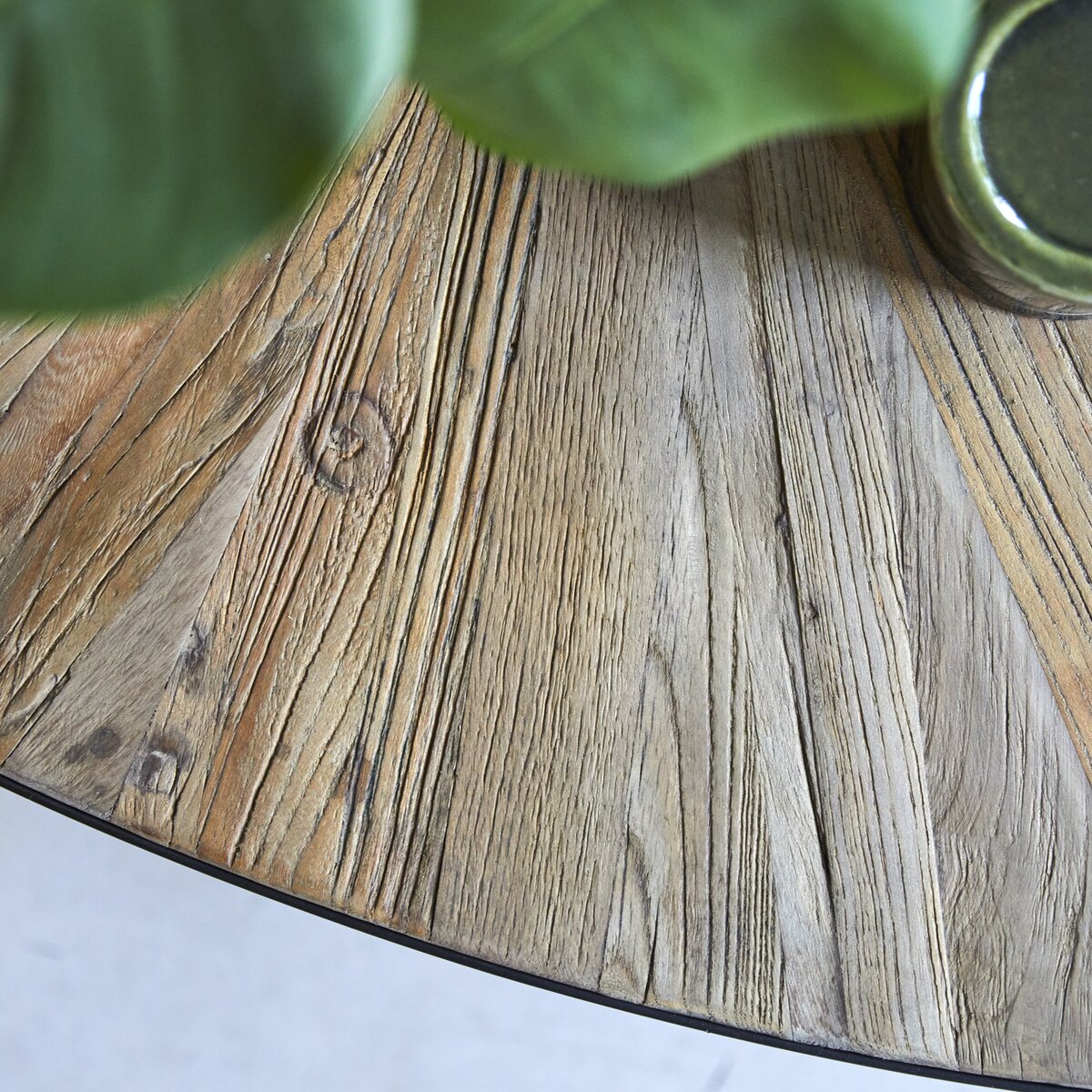 Elm and metal coffee table - Lancelot living room tables 140x80 - Tikamoon