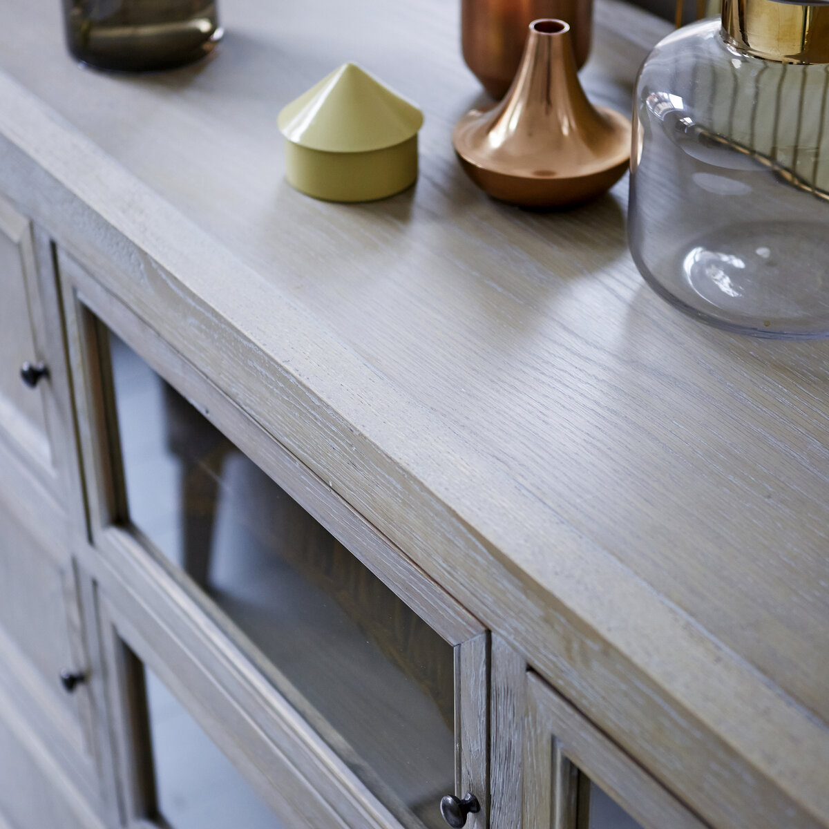 Buffet en chêne 220 cm - Meubles de rangement pour séjour - Tikamoon