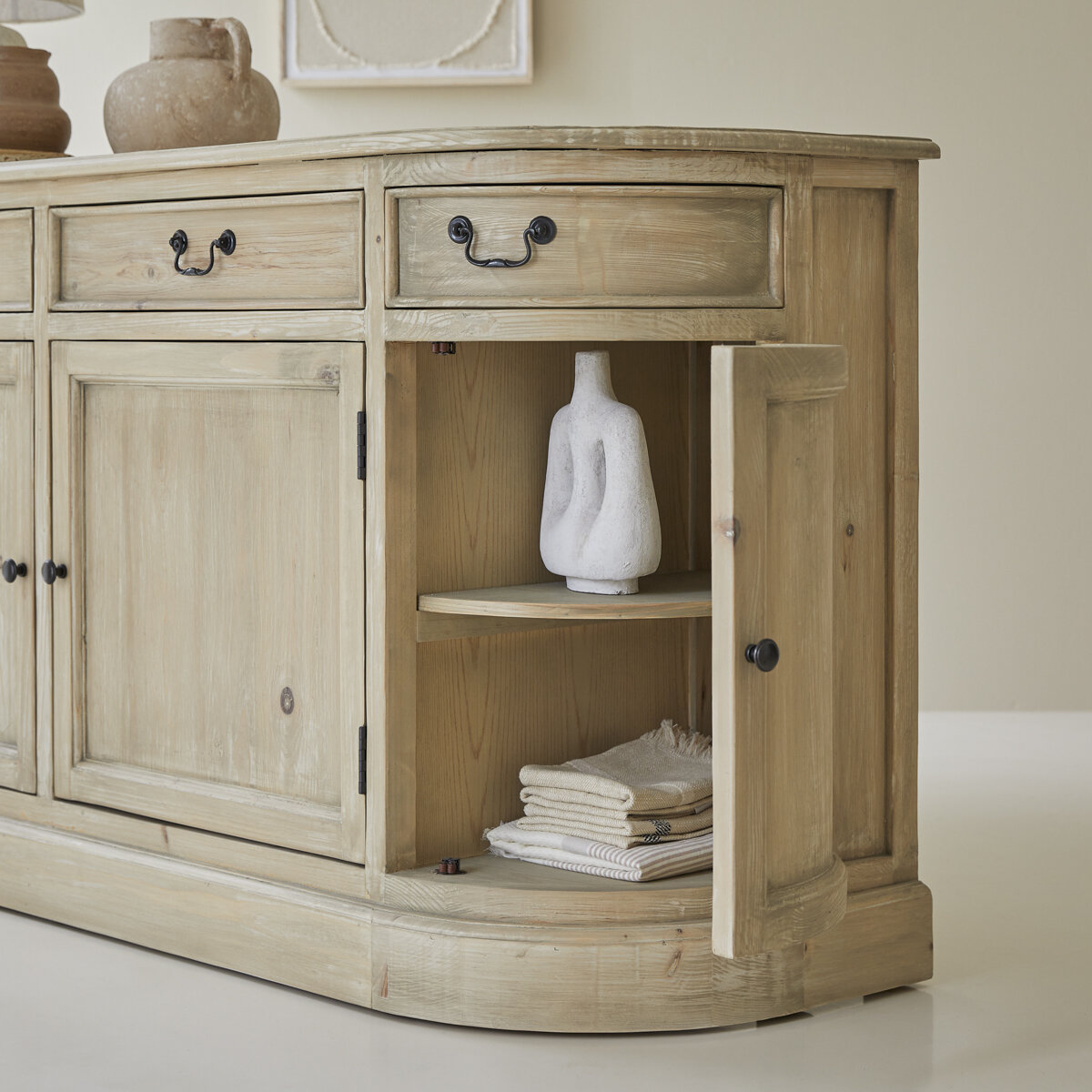 Recycled pine sideboard 180 cm - Dining room storage - Tikamoon