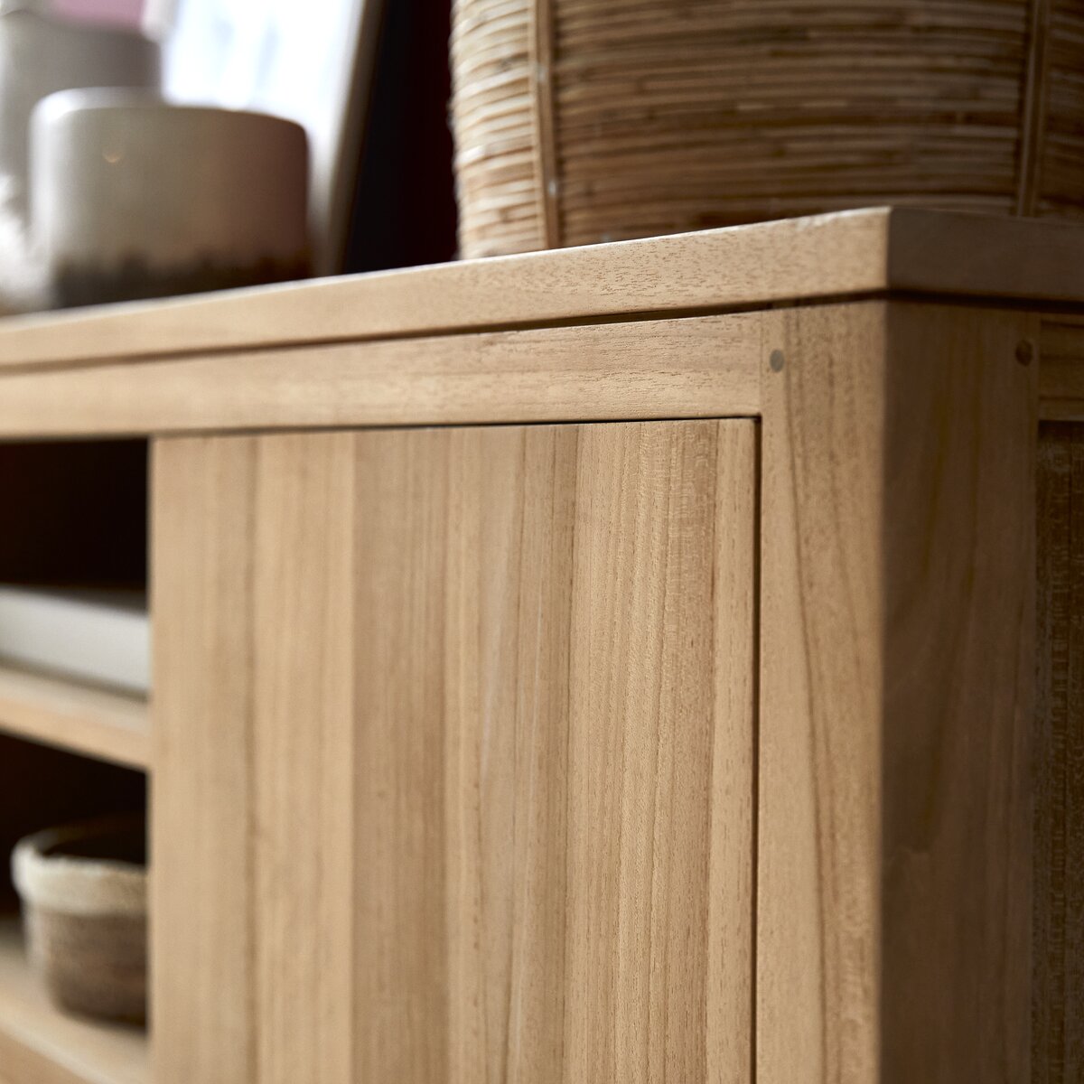 Mueble de TV en teca 140 cm - Salón / Muebles de TV - Tikamoon