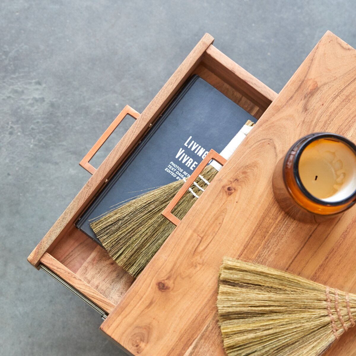 Solid acacia Bedside table - Bedroom / Bedside Tables - Tikamoon