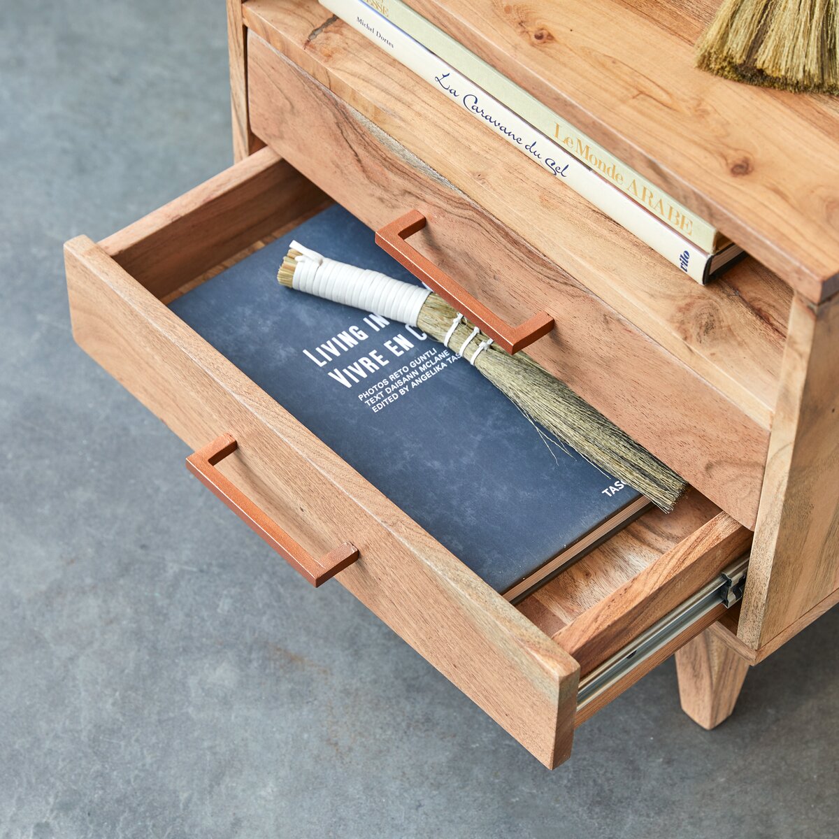 Solid acacia Bedside table - Bedroom / Bedside Tables - Tikamoon