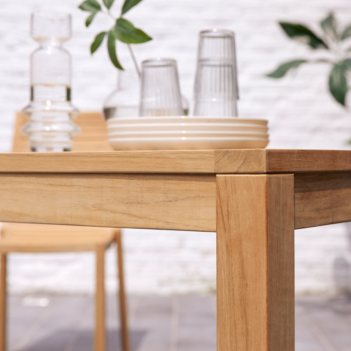 Solid teak garden Table - Garden / Garden Tables - Tikamoon