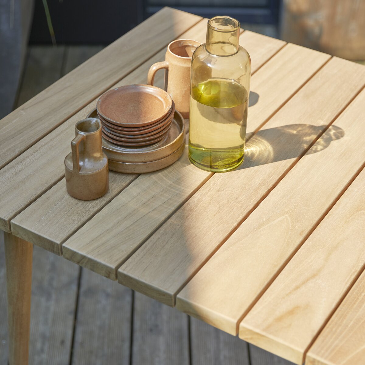 Solid teak garden Table - Garden / Garden Tables - Tikamoon