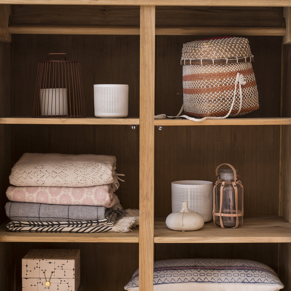 Solid teak Wardrobe - Bedroom / Cupboards & Wardrobes - Tikamoon