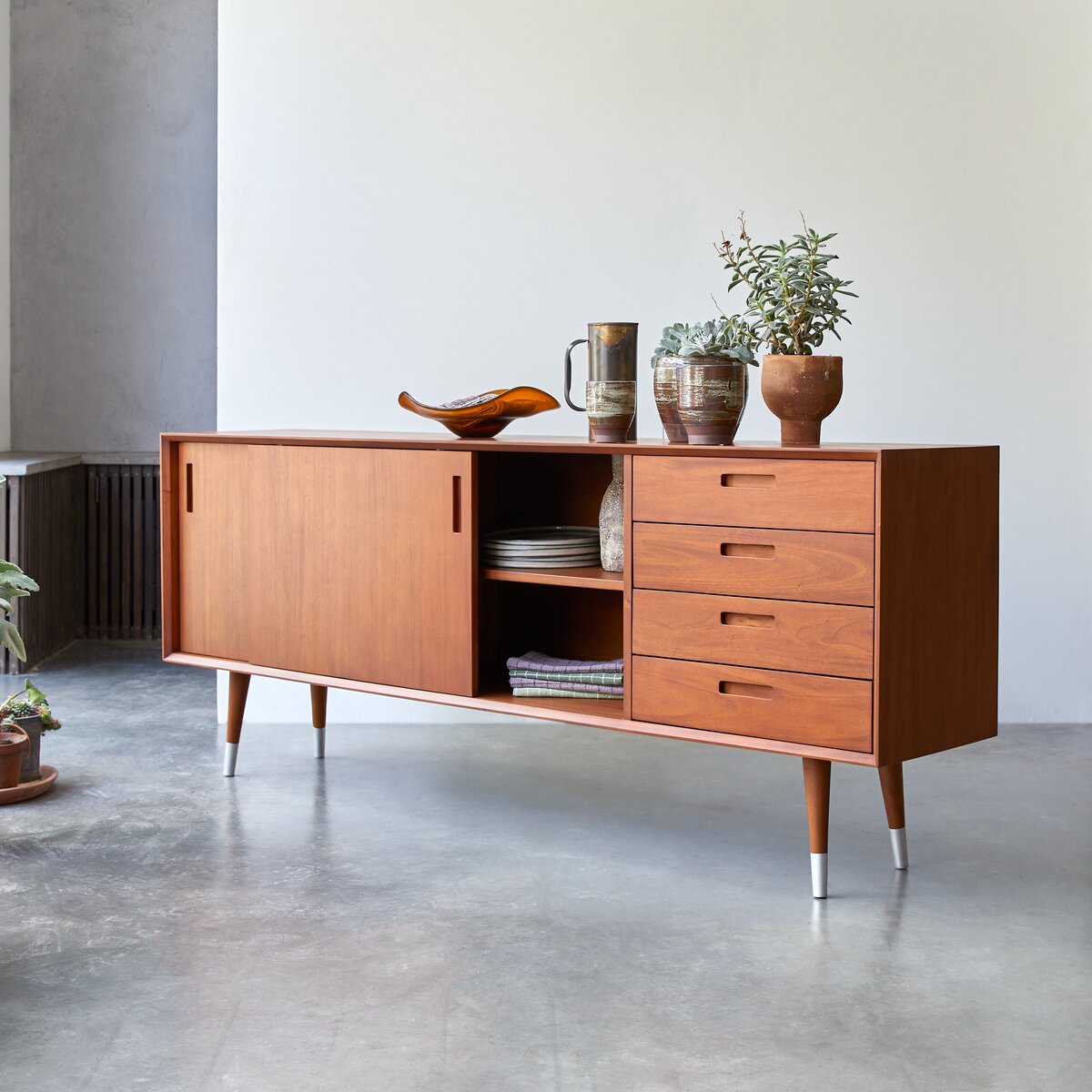 Solid mahogany Sideboard 200 cm - Dining Room / Sideboards - Tikamoon