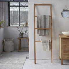 175 cm teak linen rack, Bathroom accessory, Tikamoon