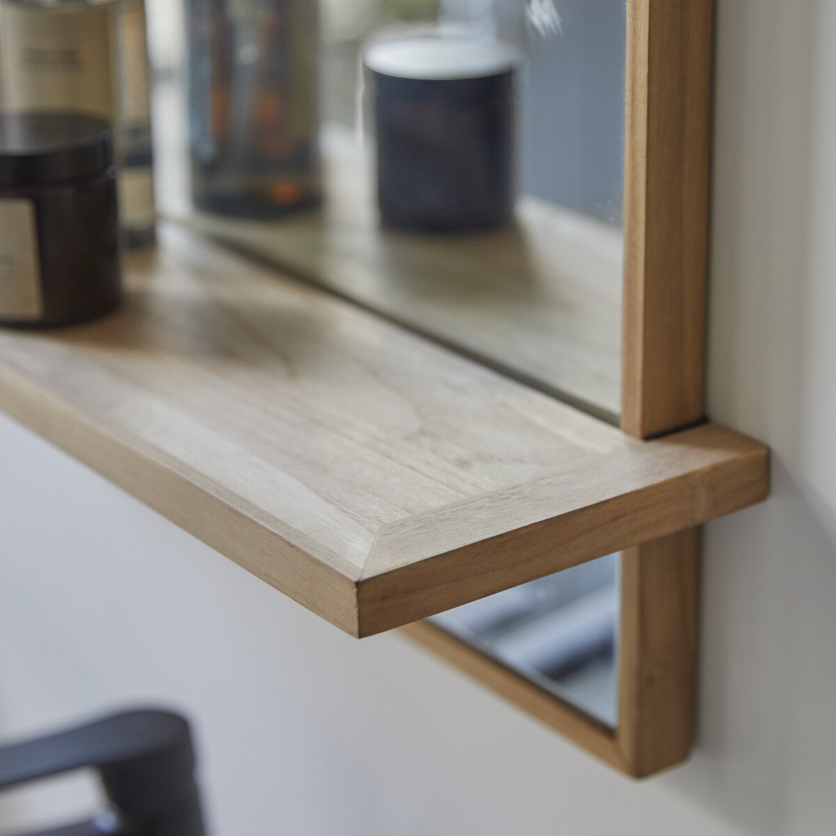 Solid teak Mirror 75x45 cm - Bathroom / Mirrors - Tikamoon