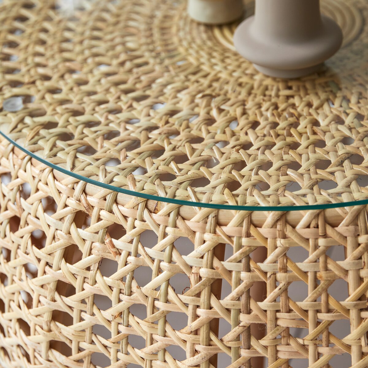 Rattan Coffee Table - Living room / Coffee Tables - Tikamoon