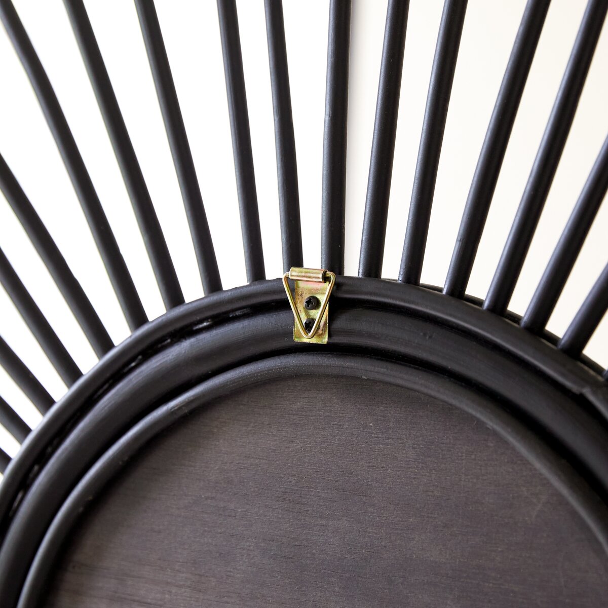 Black rattan Mirror 80 cm - Living room / Mirrors - Tikamoon