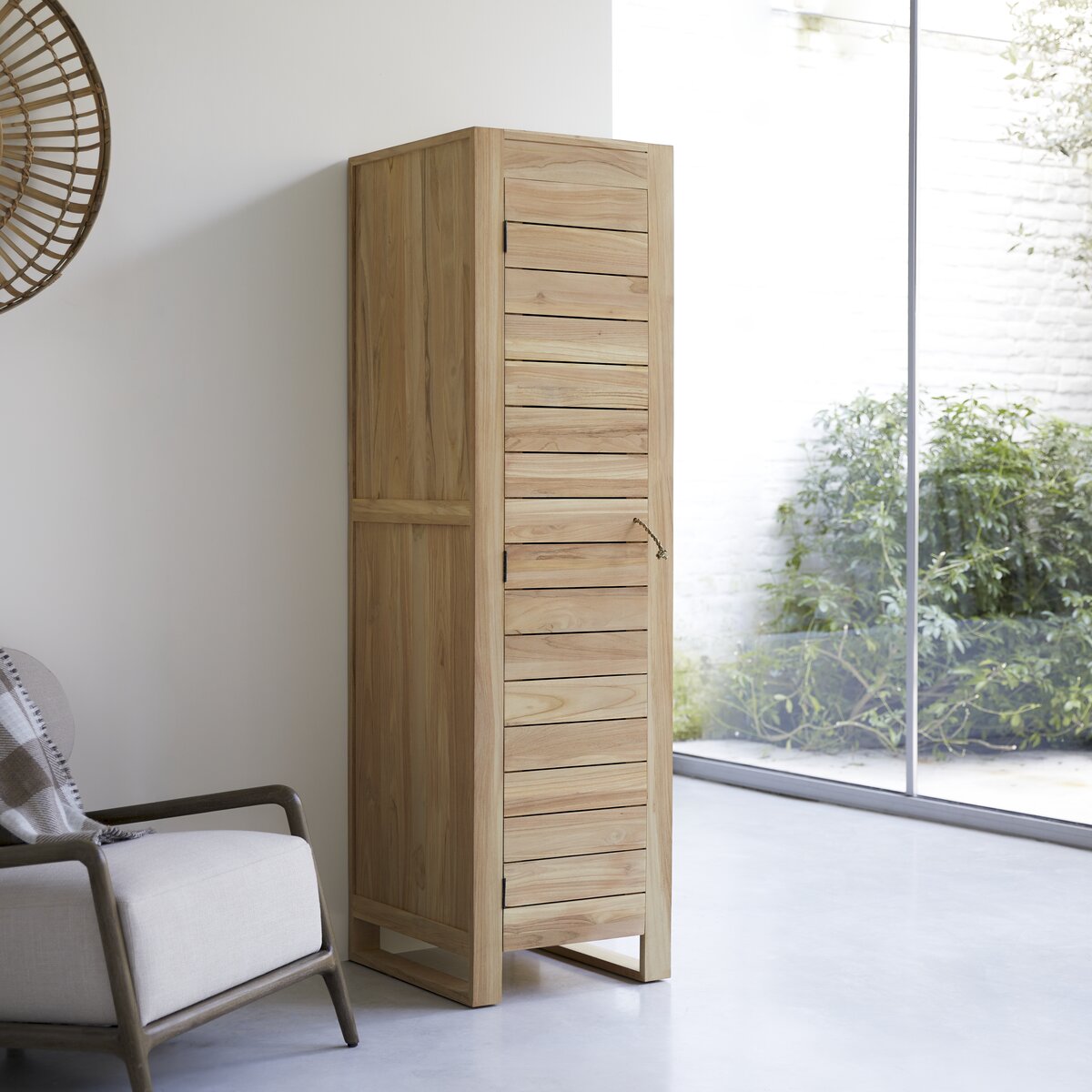 Armario simple de almacenamiento en teca maciza - Comedor / Armarios ...