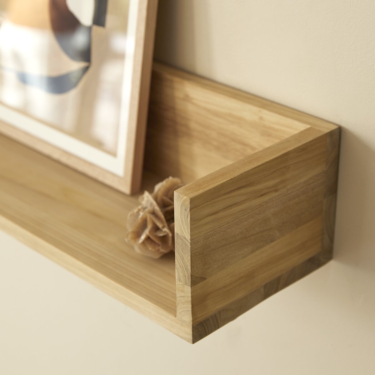 Solid teak wall-mounted Shelf - Living room / Bookcases - Tikamoon