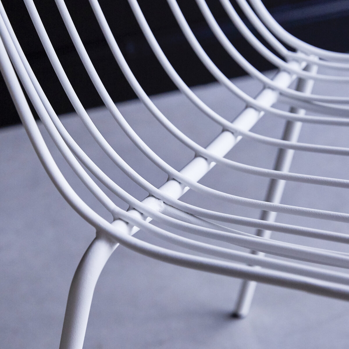 Chair in white metal - Seating sold at Tikamoon