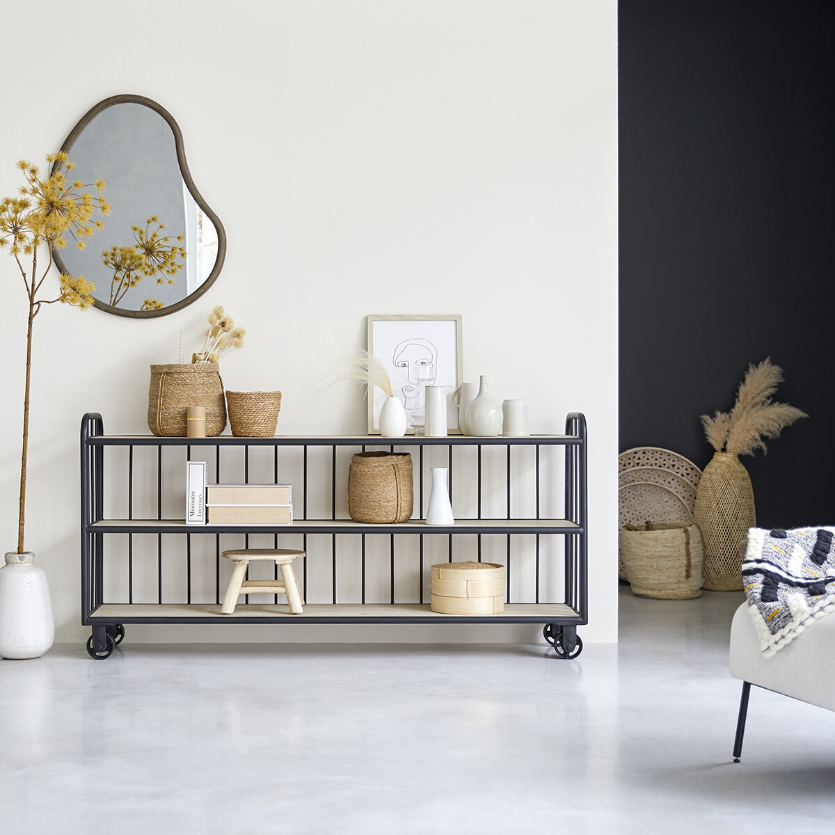 Natural fibre baskets - sea-grass - Sale of decorative accessories ...