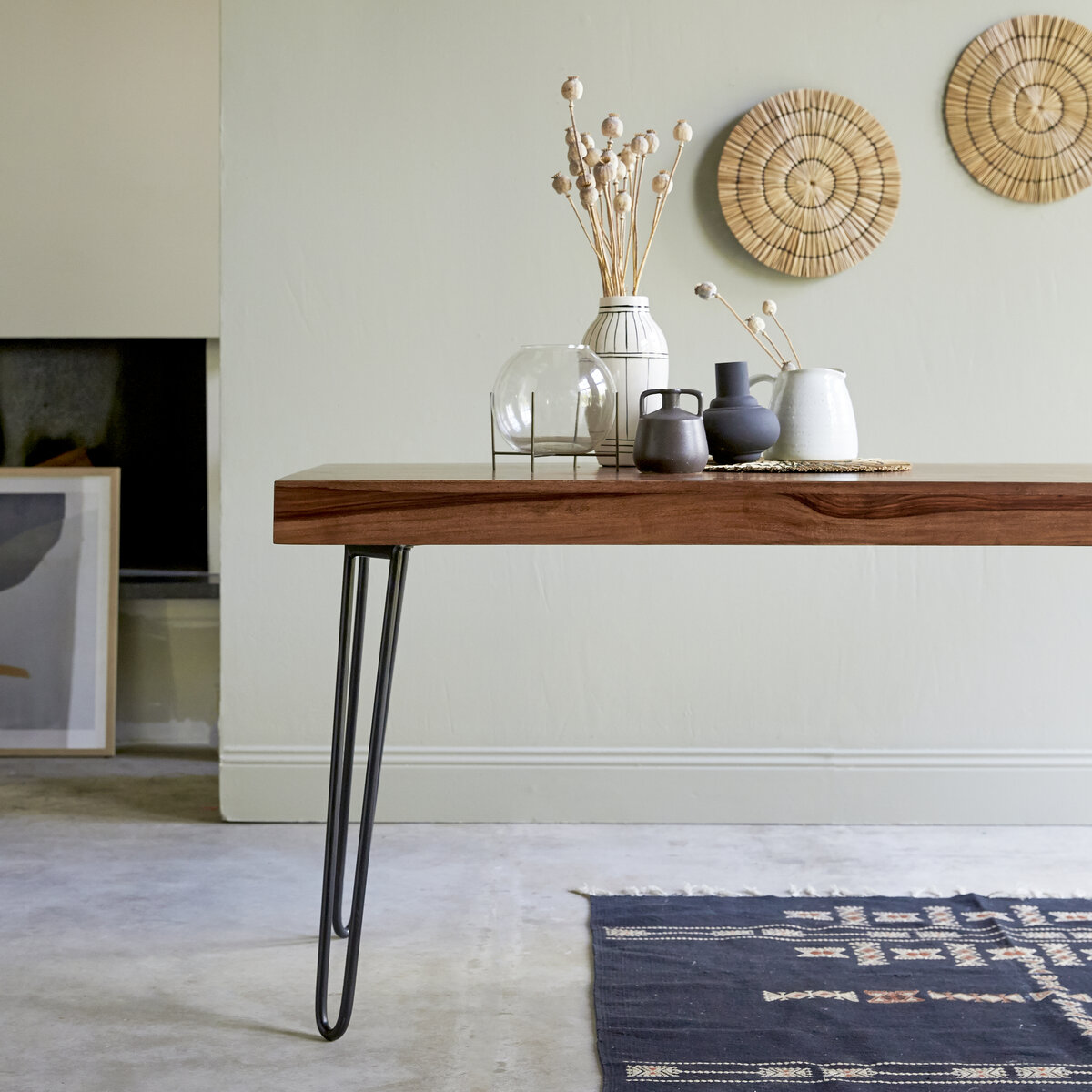 Sheesham table 210 cm – Sale of helga tables for 6-8 people - Tikamoon