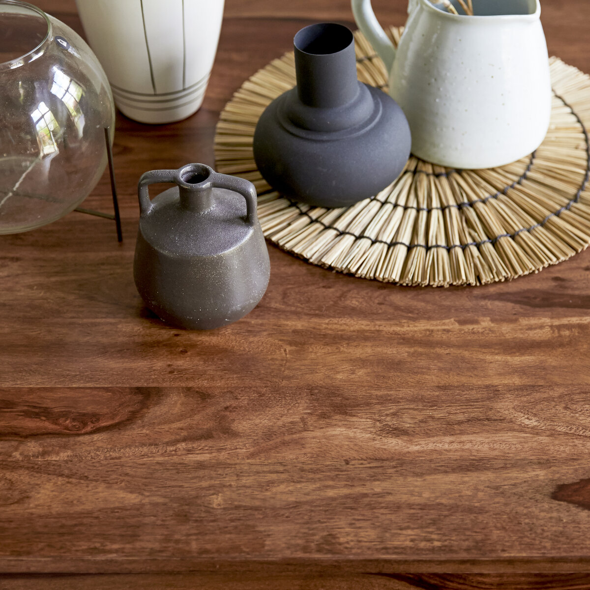 Sheesham table 210 cm – Sale of helga tables for 6-8 people - Tikamoon