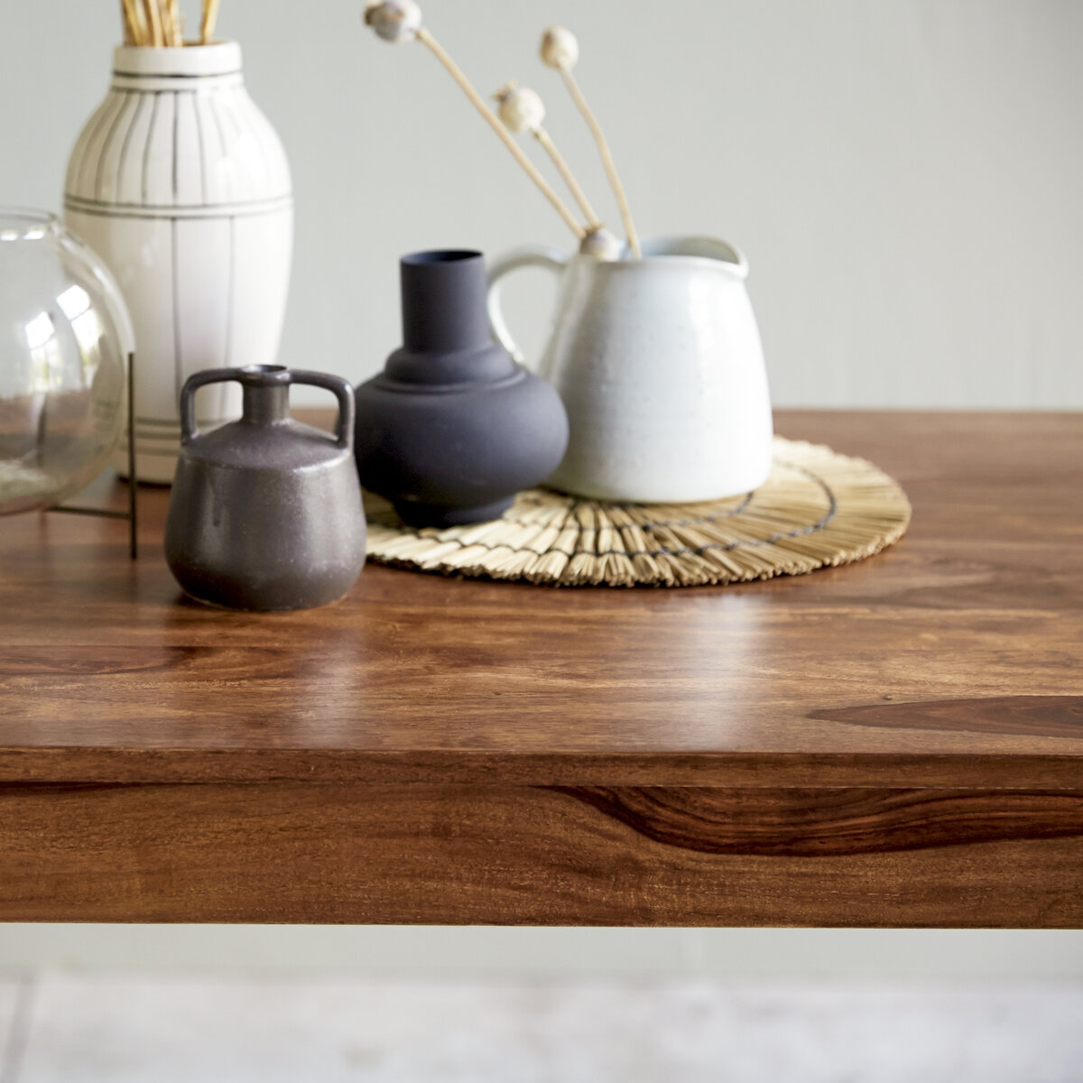 Sheesham table 210 cm – Sale of helga tables for 6-8 people - Tikamoon