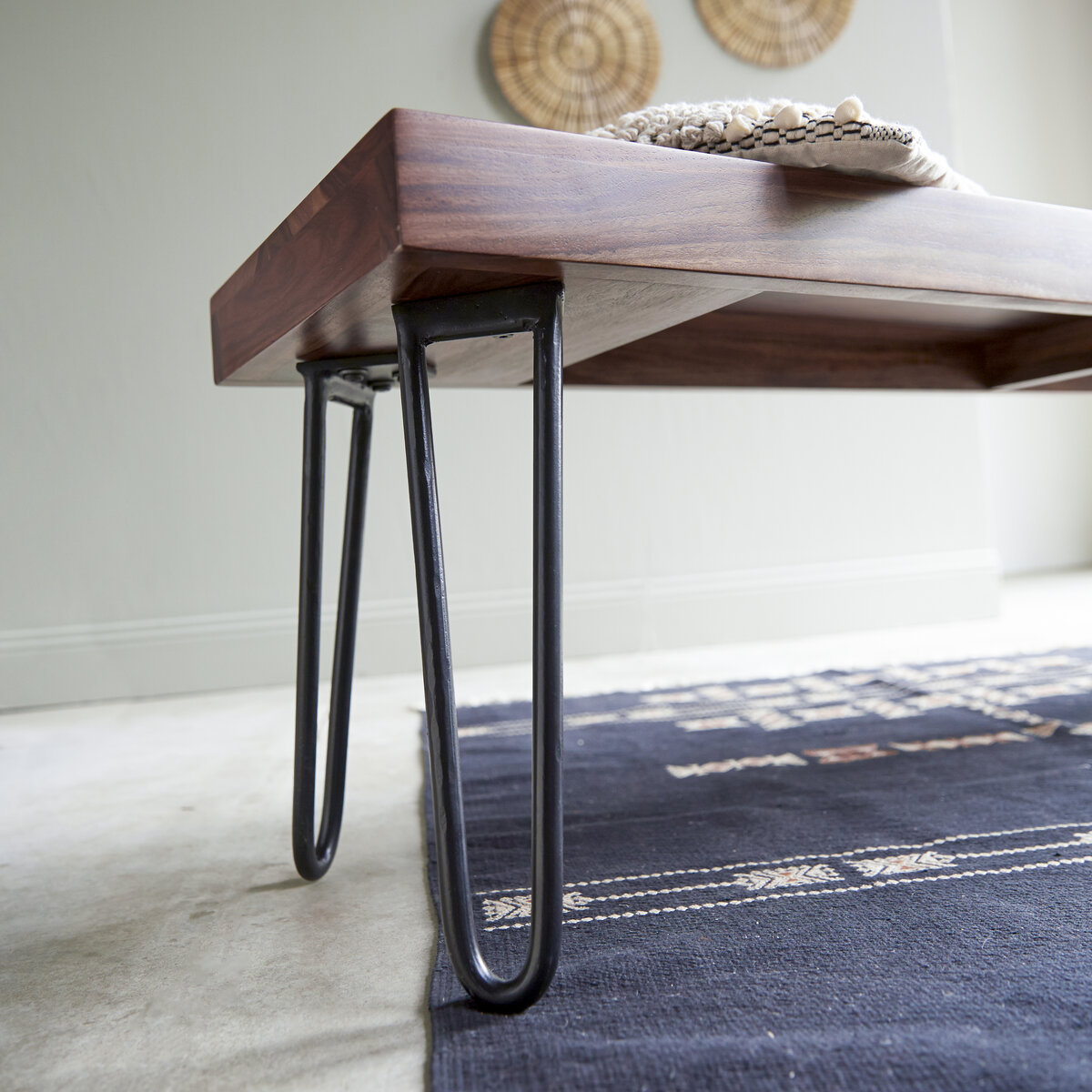 Sheesham bench 180 cm - Helga bench for 3 people - Tikamoon