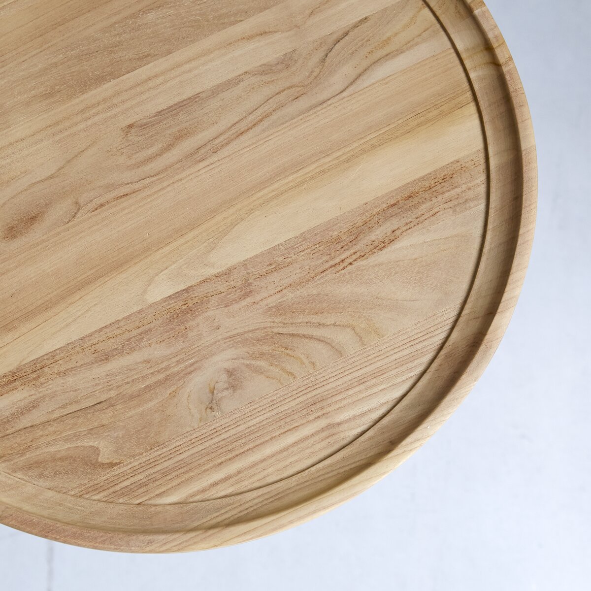 Round 60 cm teak side table - Lounge tables - Tikamoon