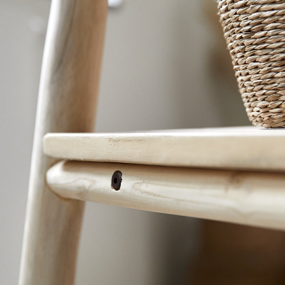 160 cm teak linen rack, Bathroom accessory, Tikamoon