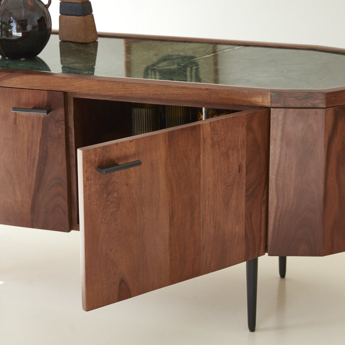 Jade Massief palissander en marmeren tv-meubel 130 cm - Woonkameropslag ...