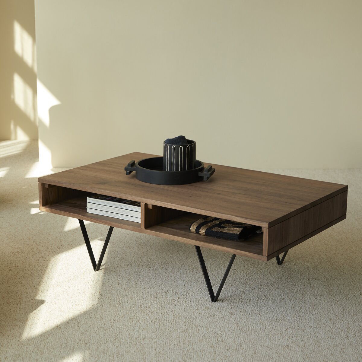 Walnut coffee table 11( x 70 cm - Living room furniture - Tikamoon