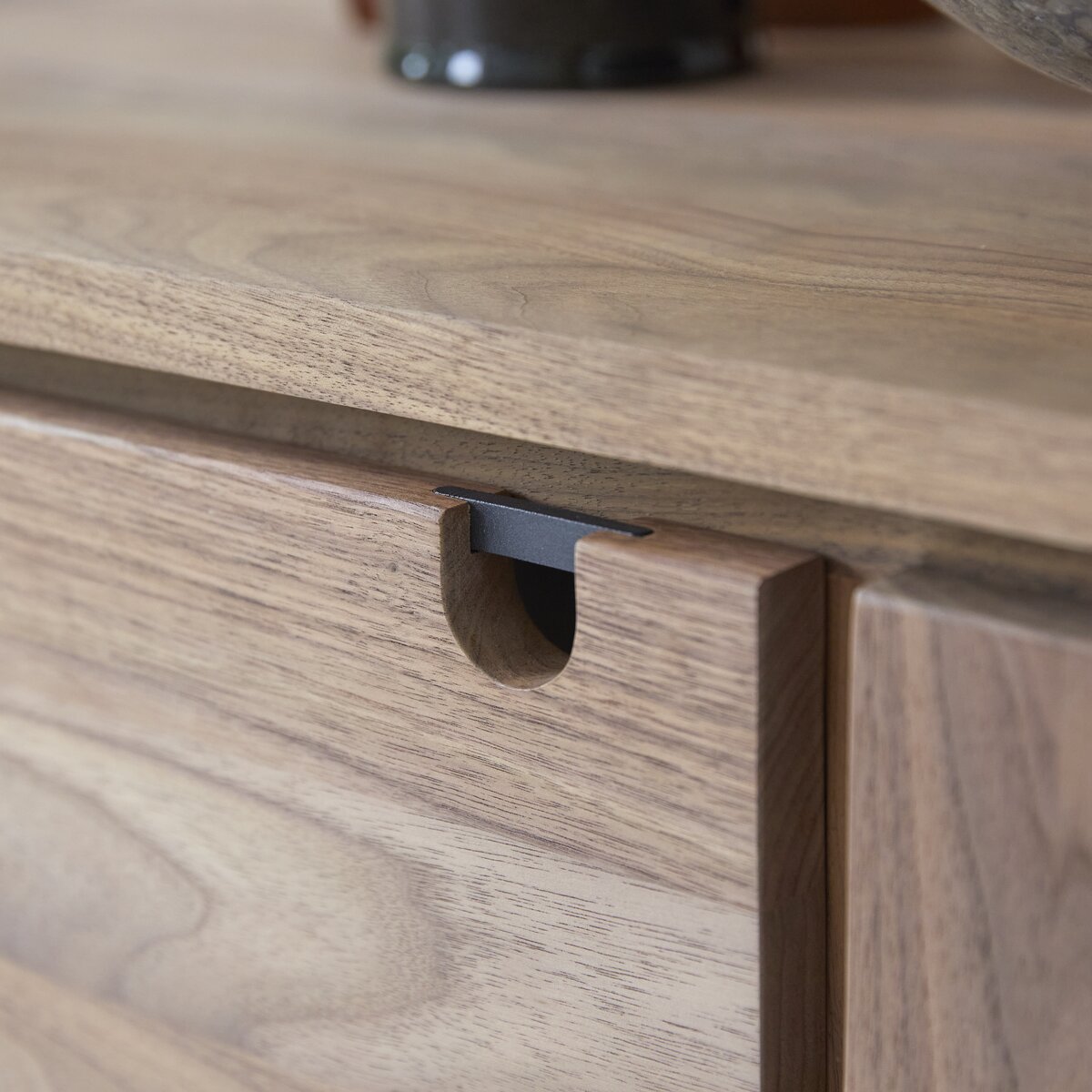 Single-basin walnut vanity unit 95 cm - Bathroom furniture - Tikamoon