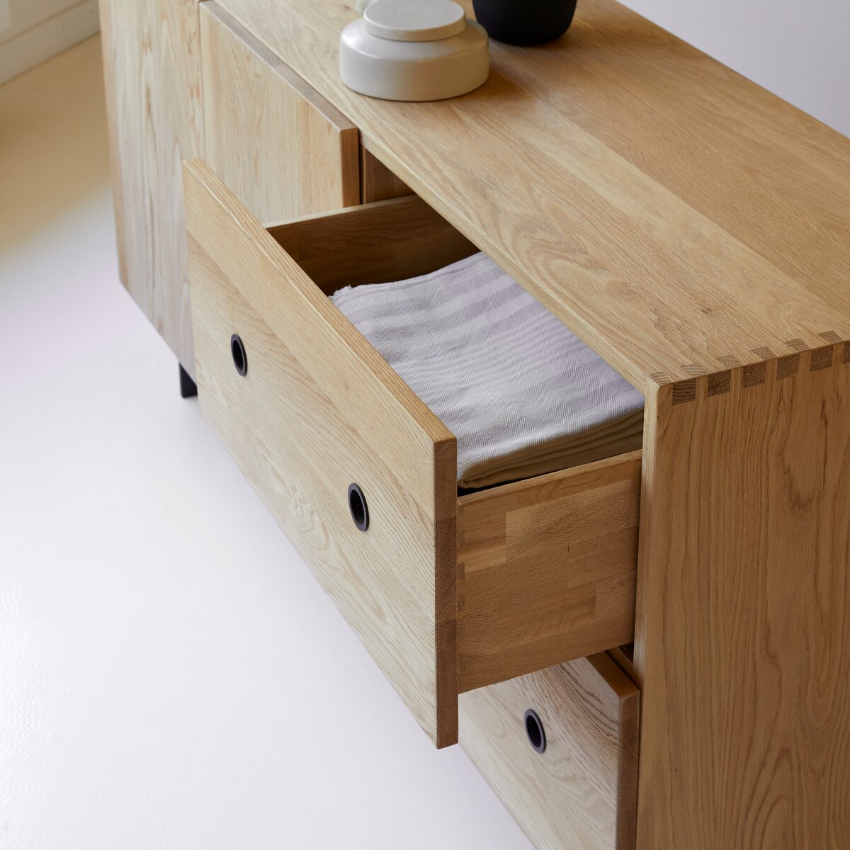 Solid oak sideboard 150 cm - Dining room storage furniture - Tikamoon