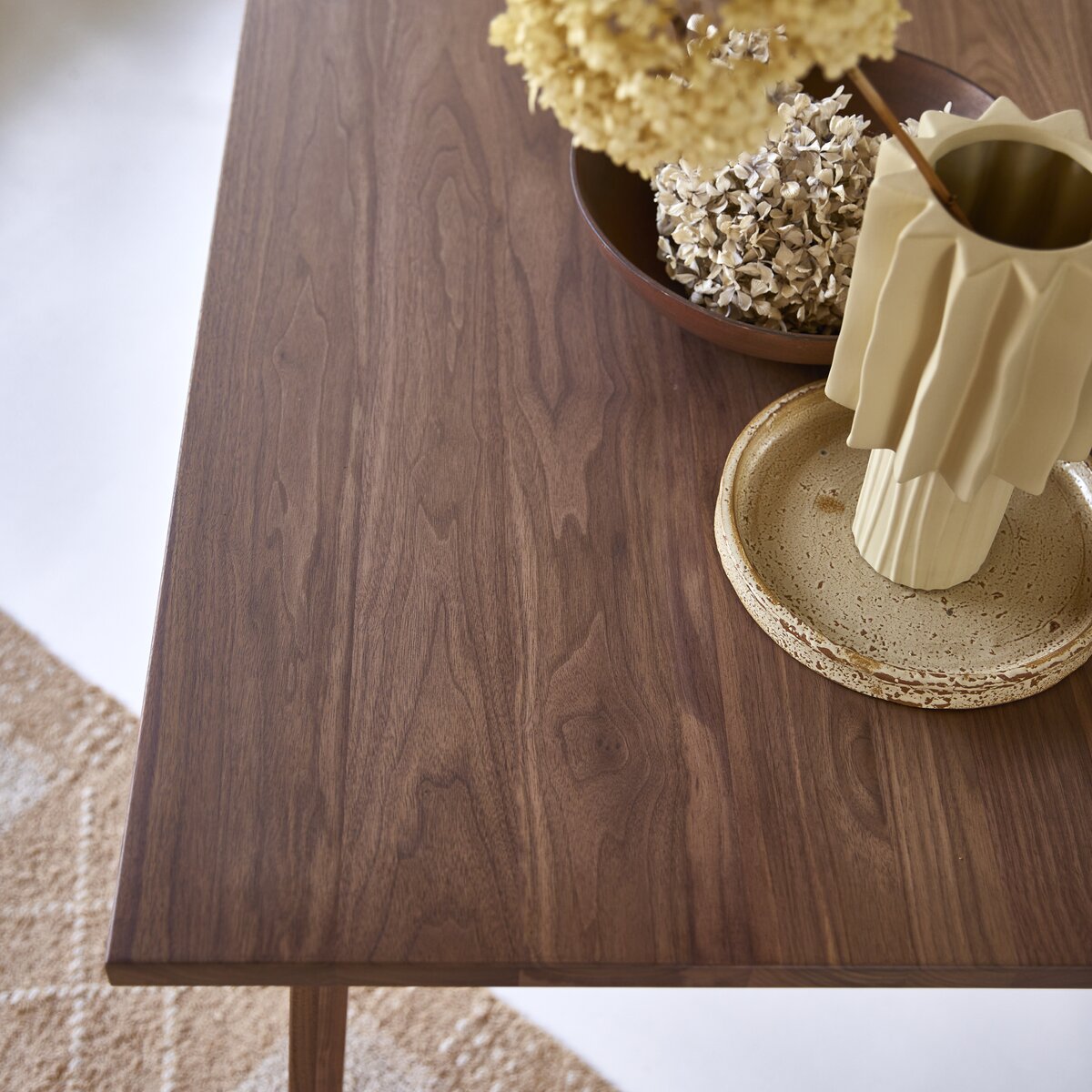 Table de salle à manger en noyer 180x90 cm - Meubles séjour - Tikamoon