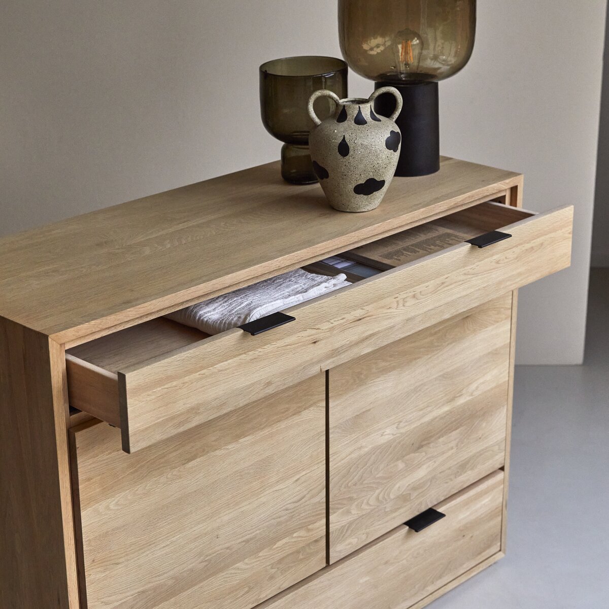 Solid oak sideboard 120 cm Senson - Dining room storage - Tikamoon