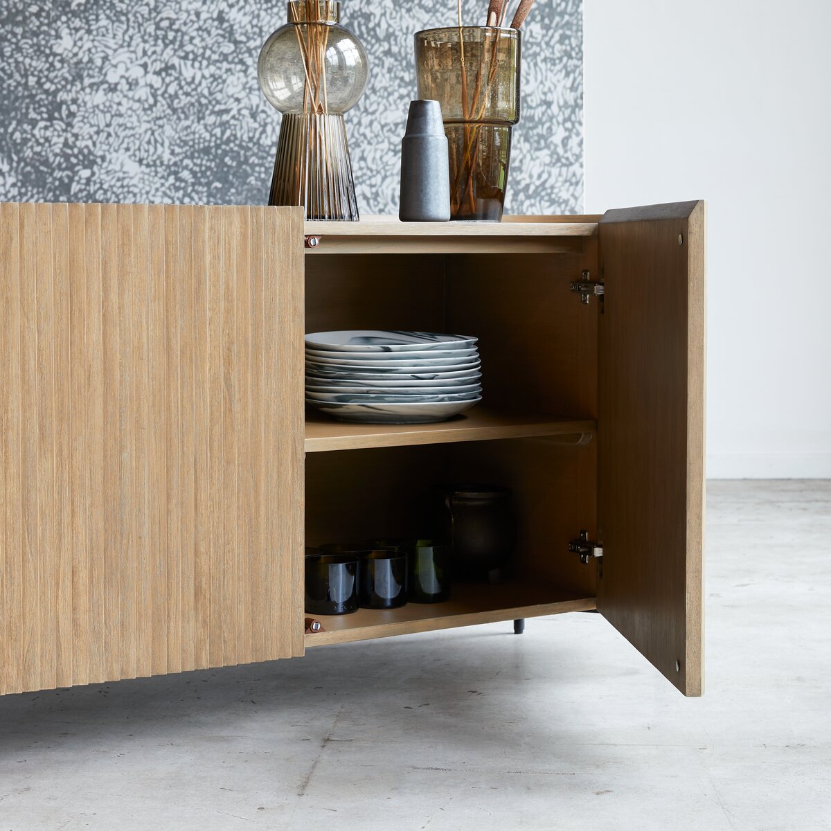 Mindi wood sideboard 150 cm - Dining room storage furniture - Tikamoon