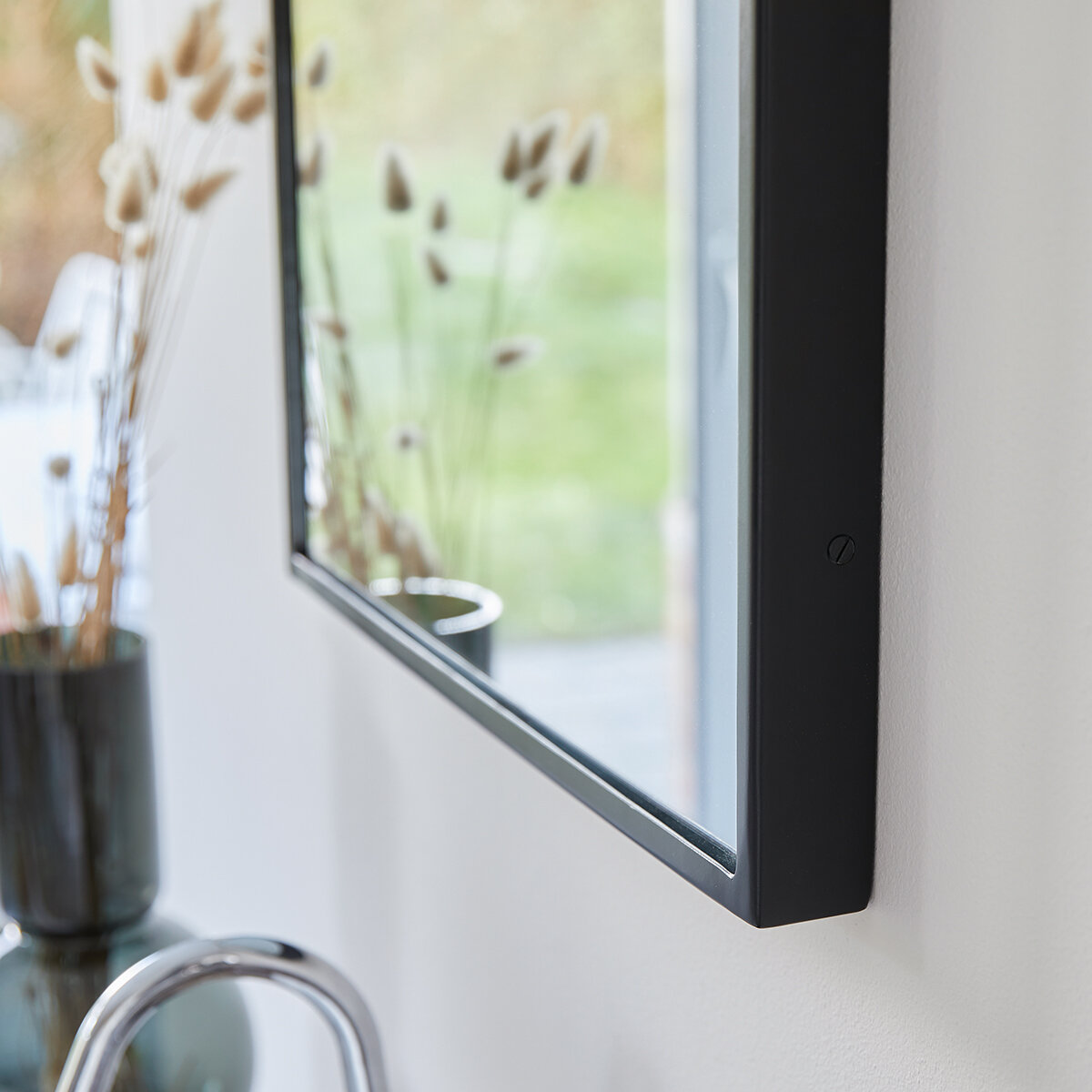 Metal mirror 80 x 50 cm - Bathroom decoration - Tikamoon