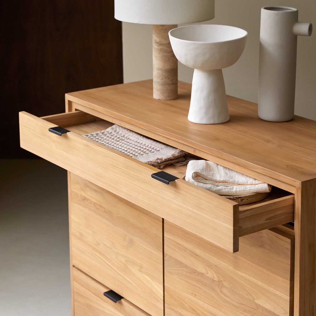 Solid teak sideboard 120 cm - Dining room storage - Tikamoon