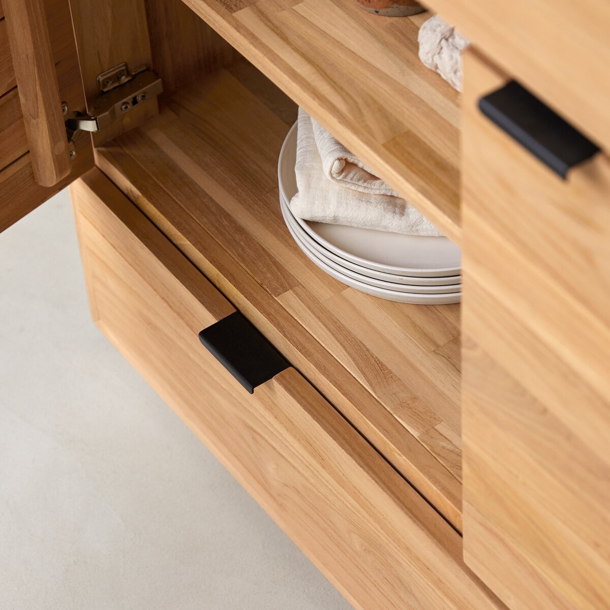 Solid teak sideboard 120 cm - Dining room storage - Tikamoon