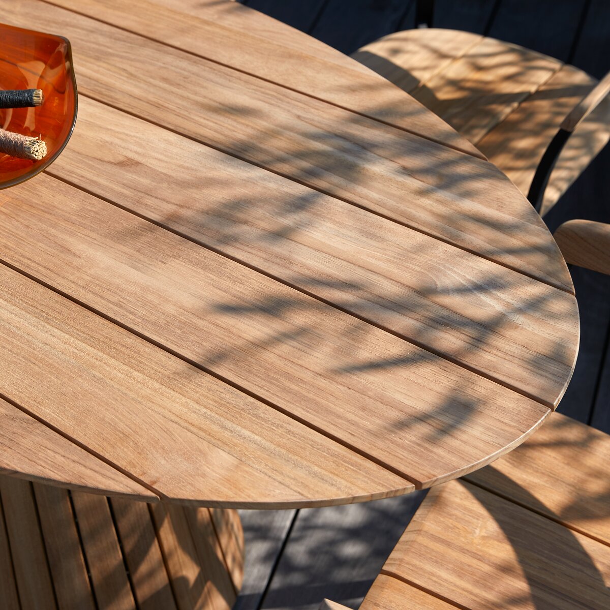 Paloma Ovale tuintafel van massief teakhout voor 6 personen ...