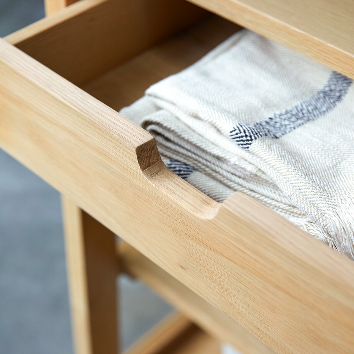 Solid oak cabinet 180 cm - Dining room storage - Tikamoon