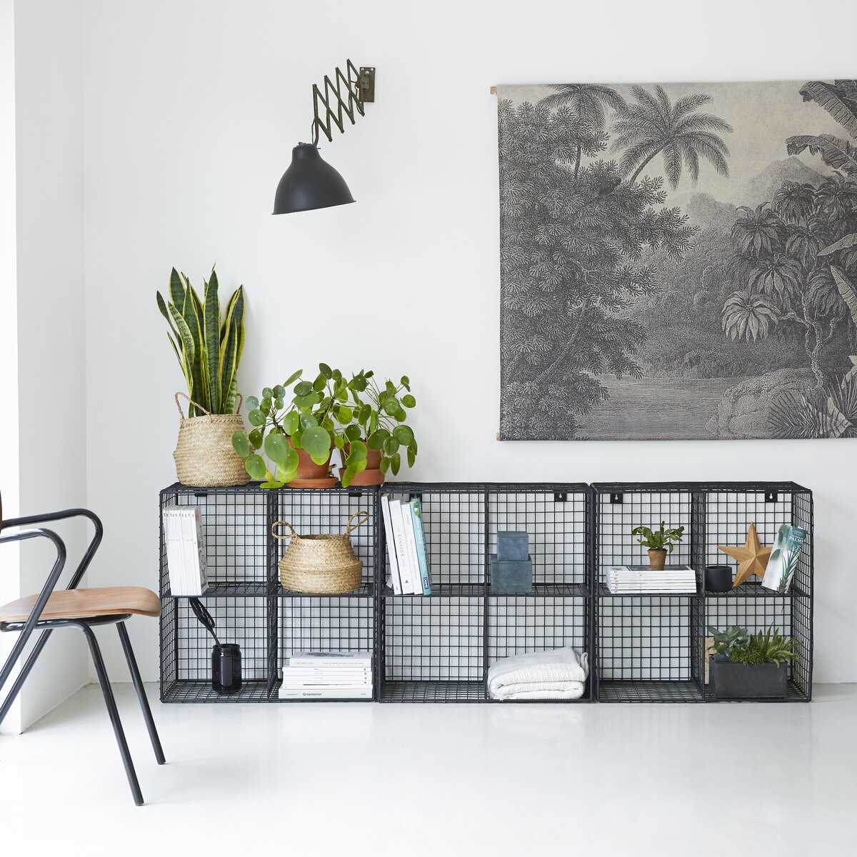 3-module metal bookcase - Living room furniture - Tikamoon