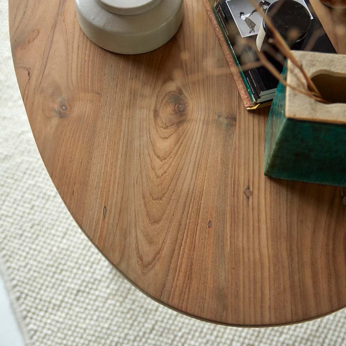 Teak desk 140 cm - Office storage furniture - Tikamoon