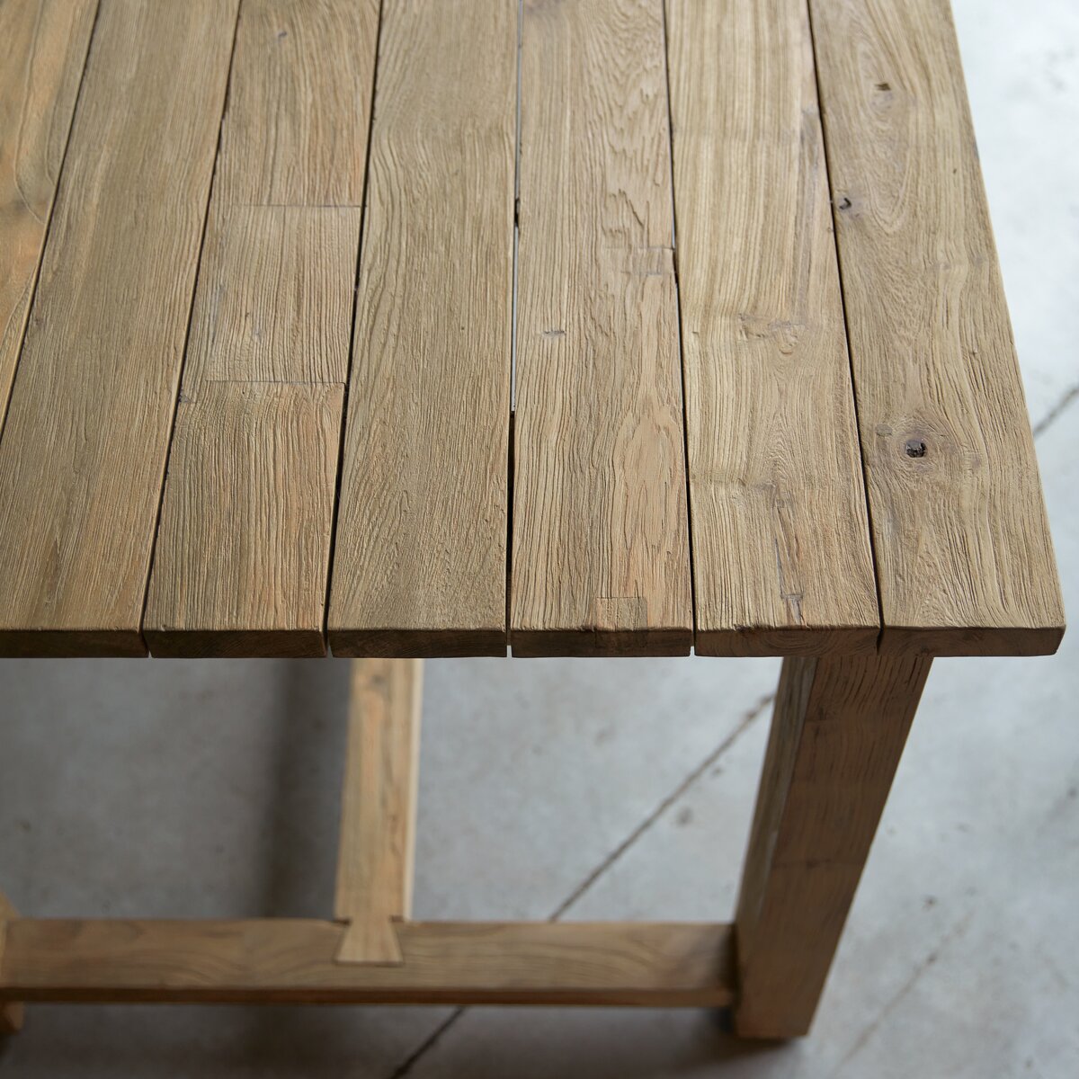 Reclaimed solid teak table for 6-8 people - Dining room furniture ...