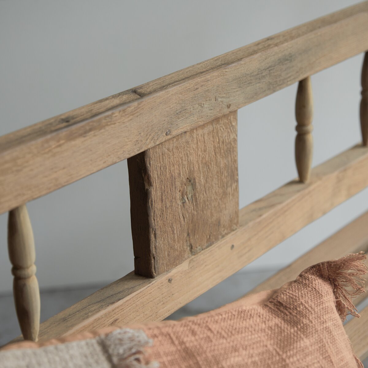 Teak bench 195 cm - Three-seater living room bench - Tikamoon