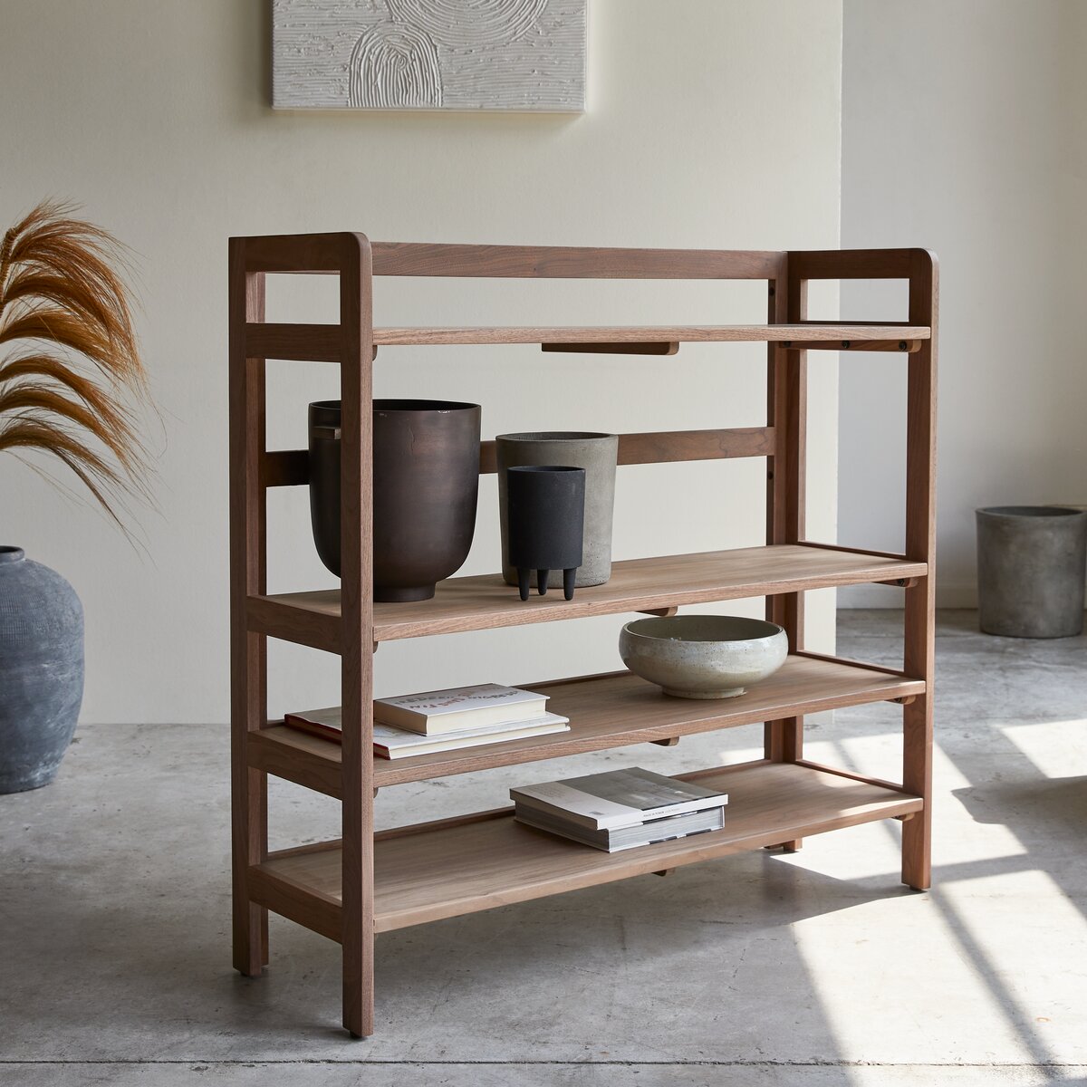 Walnut console table 110 cm - Living room furniture - Tikamoon