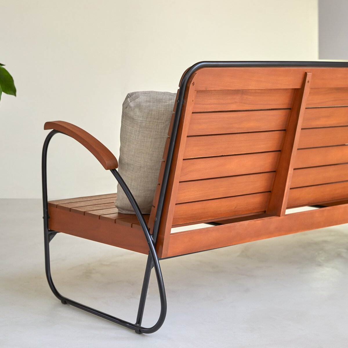 Acacia wood bench 165 cm - Living room 3-seater seating - Tikamoon