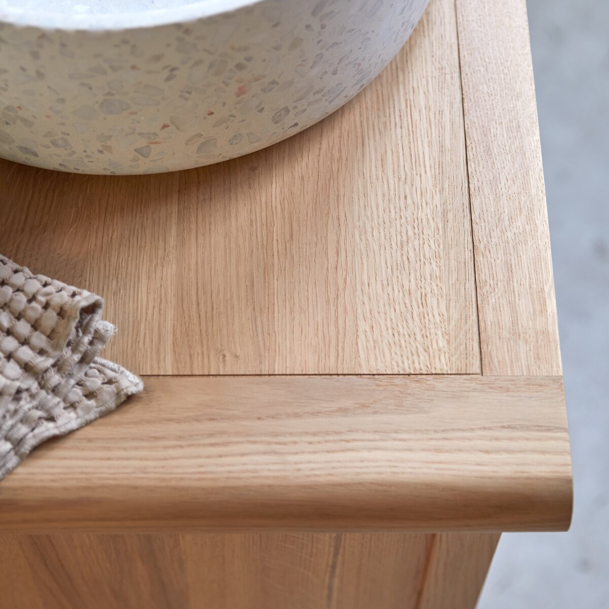 Single-basin oak vanity unit 65 cm - Bathroom furniture - Tikamoon