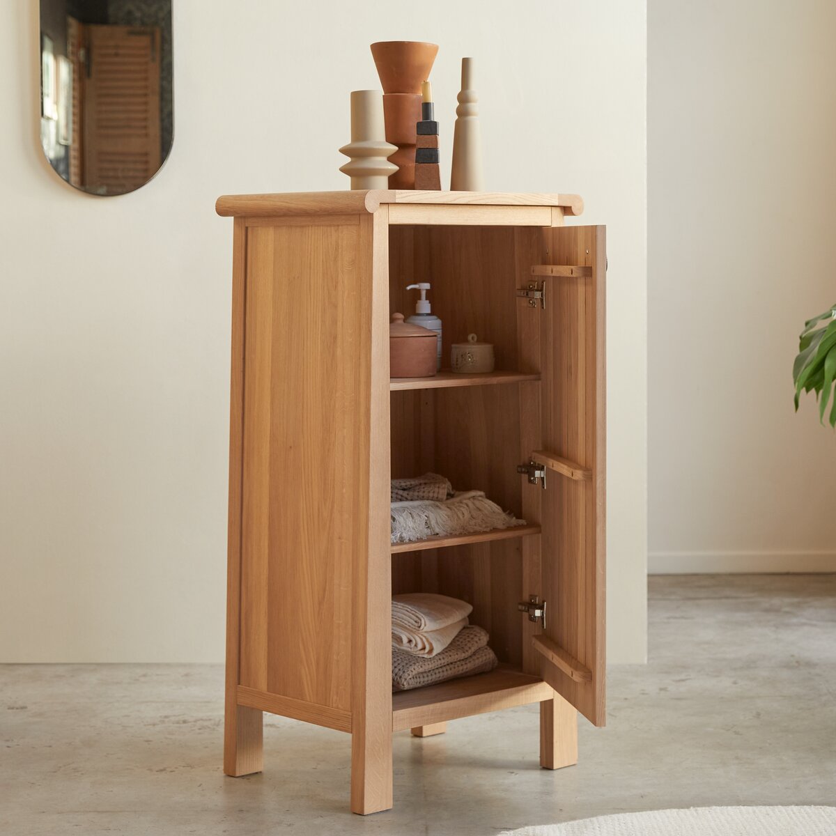 Oak column - Bathroom storage furniture - Tikamoon