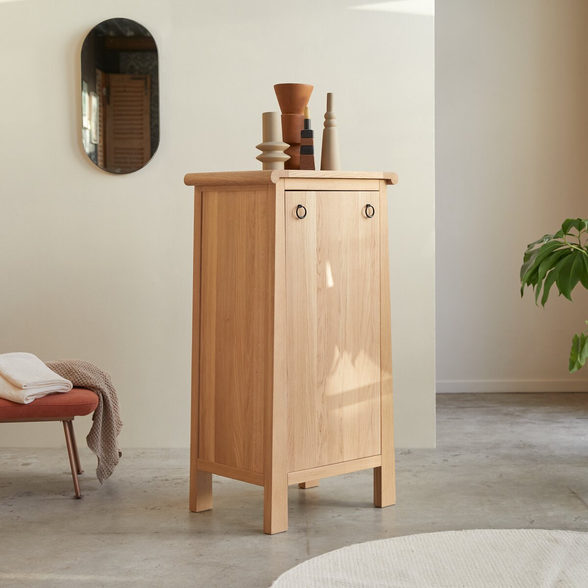 Oak column - Bathroom storage furniture - Tikamoon