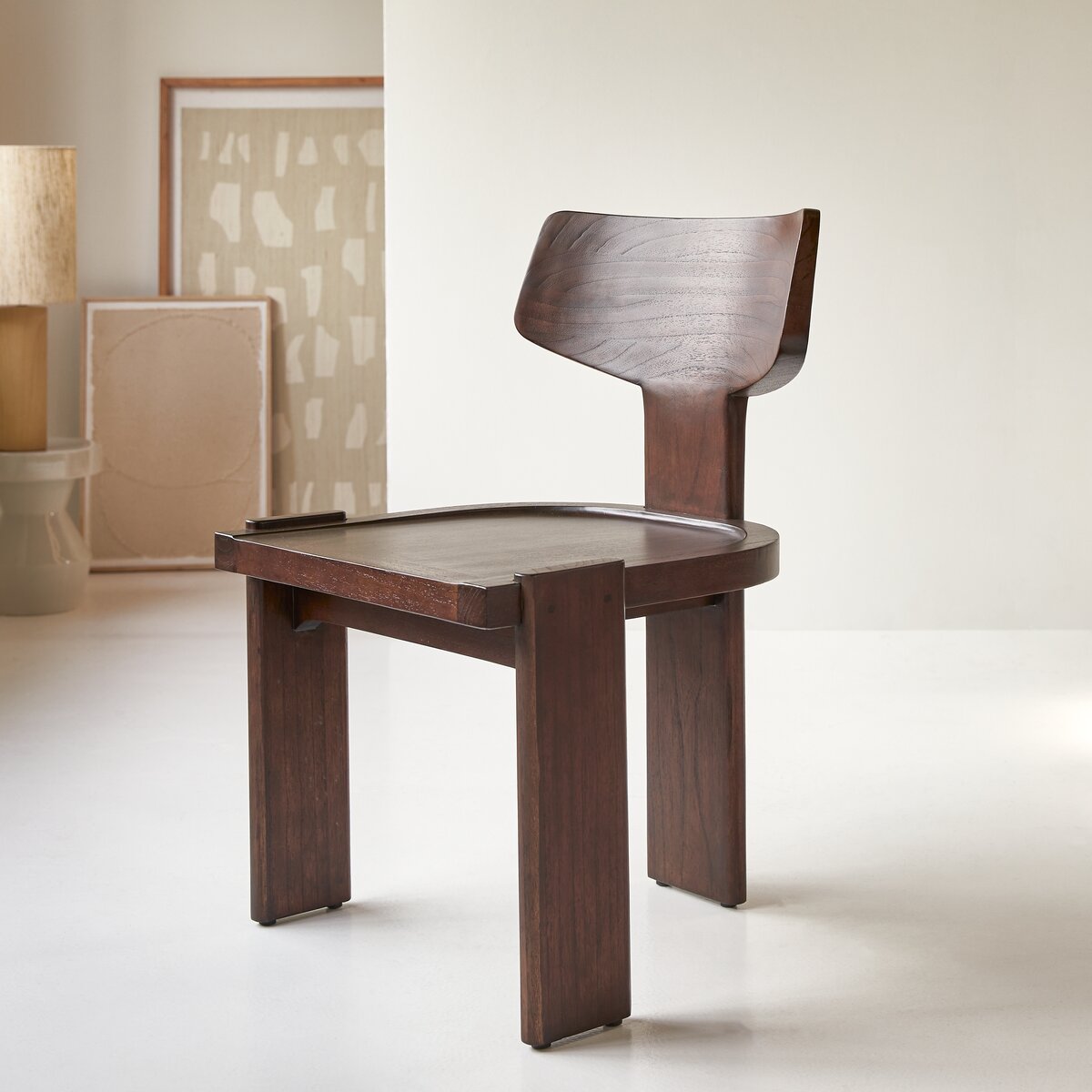 Solid mindi wood chair - Dining room chairs - Tikamoon