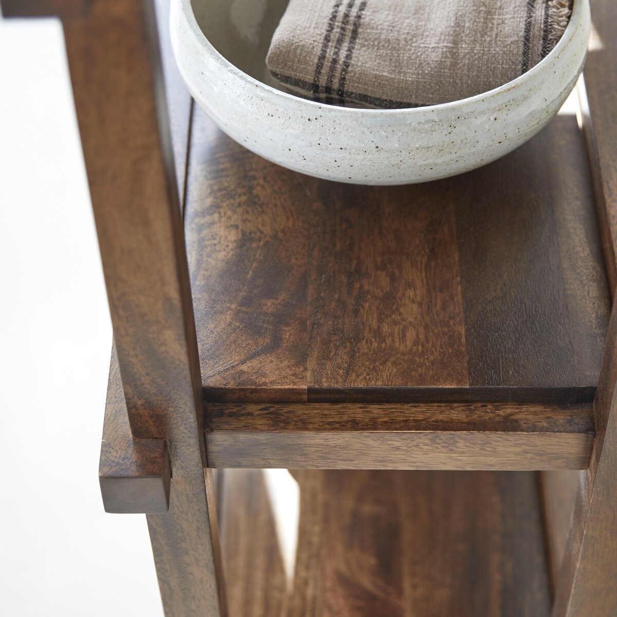 Solid mango wood high bookcase - Living room / Bookcases - Tikamoon